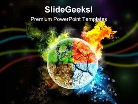 four seasons environment powerpoint themes and powerpoint slides 0511