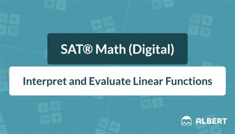 Evaluating Linear Functions And Interpreting Them A Guide Albert