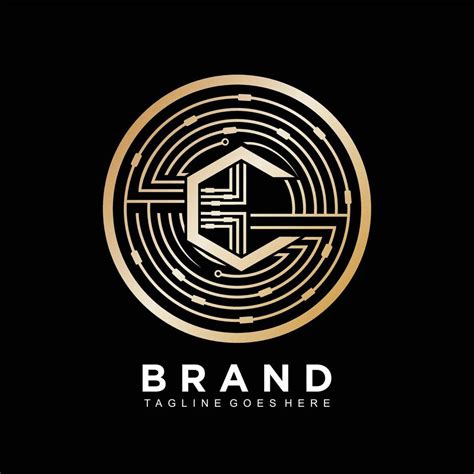 Initial C Logo Design With Cryptocurrency Concept 19496278 Vector Art At Vecteezy