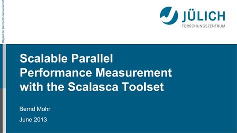 Scalable Parallel Performance Measurement With The Scalasca Toolset Pdf