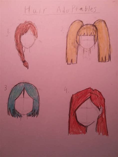 Hair Adoptables Open By Dreamrabbit5 On Deviantart
