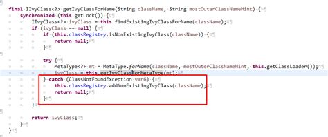 ivy error log when getting jsf javax faces application