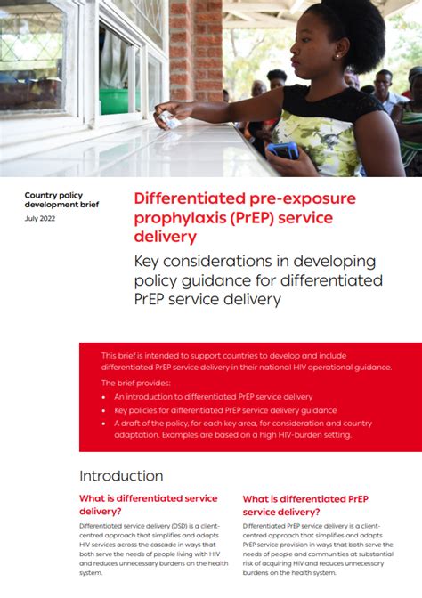 Who Differentiated Service Delivery Guidelines At Gertrude Murphy Blog