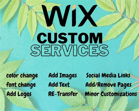 wix custom services custom wix website design service wix