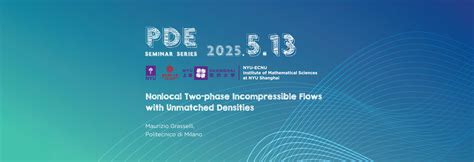Nonlocal Two Phase Incompressible Flows With Unmatched Densities Research Nyu Shanghai