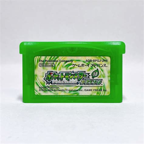 Nintendo Gameboy Advance Pokemon Leaf Green Japanese Ver Authentic Direct From Japan Shopee