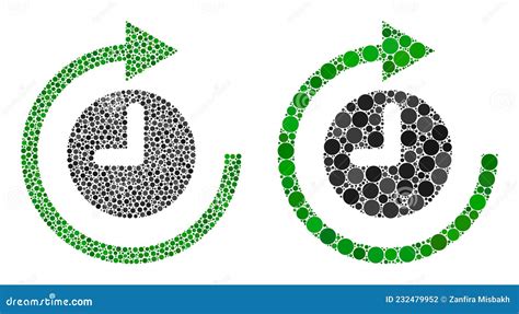 Clockwise Rotation Arrow Icon Blue Mandatory Symbol Vector Illustration Isolated On White