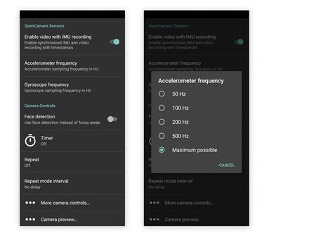 No RecSync Settings Issue MobileRoboticsSkoltech OpenCamera Sensors GitHub