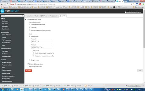Howto Configure OpenVPN Roadwarrior Howto NethServer Community