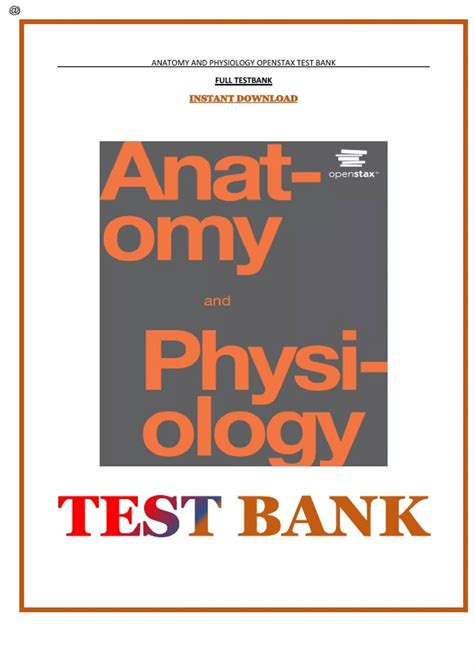 Anatomy And Physiology Openstax Test Bank Openstax Anatomy And