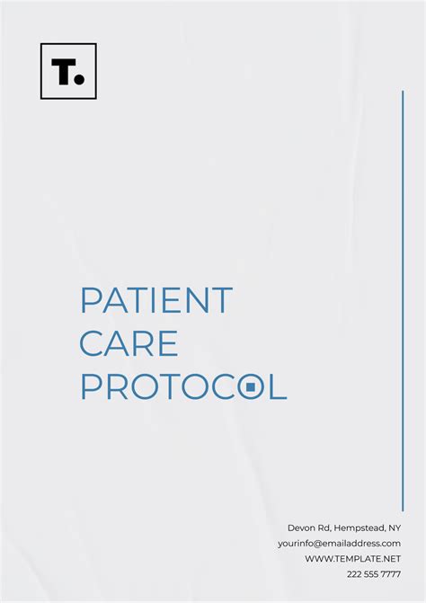Free Patient Care Protocol Template To Edit Online