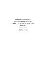 Lab Report Essentials Objectives Introduction Data Course Hero