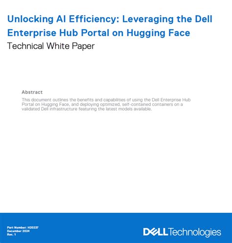 unlocking ai efficiency leveraging the dell enterprise hub portal on
