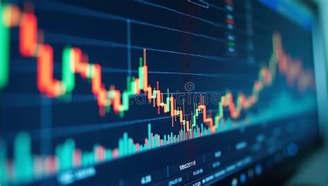 A Computer Screen Displaying Stock Market Graphs And Financial Data