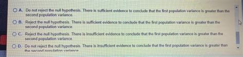 Solved Given The Accompanying Null Hypothesis Alternative