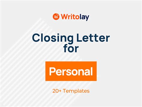How To End A Personal Letter 4 Templates Writolay