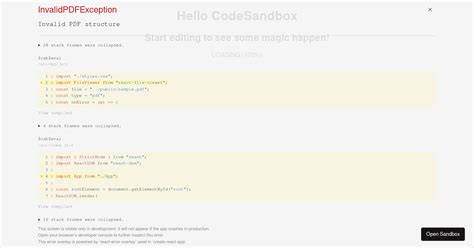 React File Viewer Codesandbox