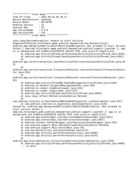Mod Menu Crash 2022 09 01 05 36 17 Pdf Android Operating System