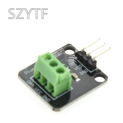ds18b20 온도 센서 모듈 키트 방수 100cm 디지털 센서 케이블 arduino 용 스테인레스 스틸 프로브 터미널 어댑터