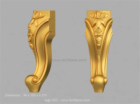 Legs 052 Stl 3d Model For Cnc 3d Stl Model For Cnc Stl Model
