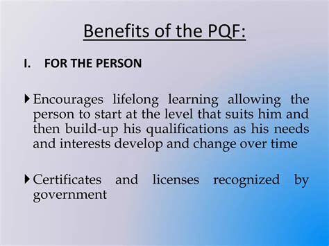 The Philippine Qualification Framework Pptx