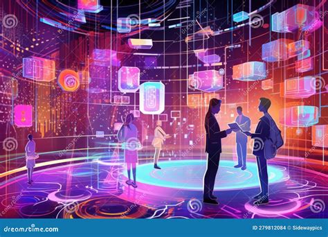 Digital Assistants And Ai Generative Ai Stock Illustration Illustration Of Futuristic