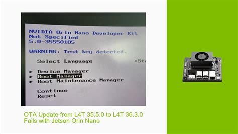 ota update from l4t 35 5 0 to l4t 36 3 0 fails with jetson orin nano