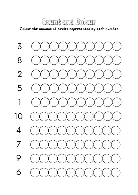 Number Worksheets Counting Activity Learn Numbers 1 20 Kindergarten