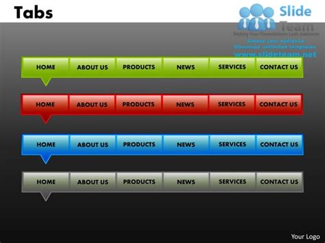 Tabs Powerpoint Presentation Slides Db Ppt Templates Ppt