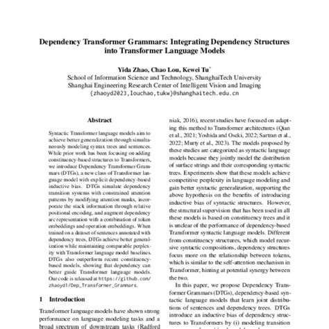 dependency transformer grammars integrating dependency structures into
