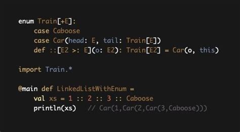 “programming In Scala” Demonstrates A Linked List Using Only A Scala 3 Enum Alvin Alexander