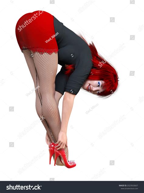 Sexy Japanese Secretary Mini Skirt Stockingbeautiful Stock Illustration Shutterstock