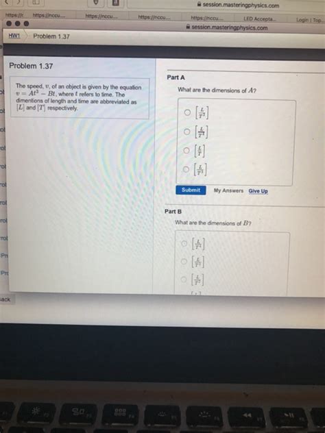 Solved The Speed V Of An Object Is Given By The Equation V Chegg