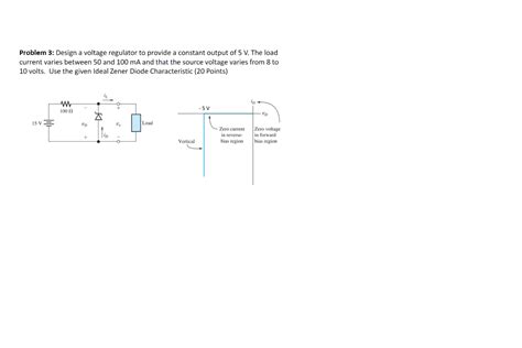 Problem Design A Voltage Regulator To Provide A Chegg
