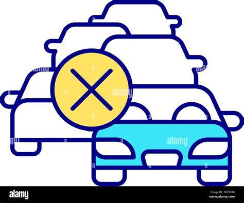 Road Traffic Problem RGB Color Icon Stock Vector Image Art Alamy
