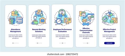 Buying House Checklist Onboarding Mobile App Stock Vector Royalty Free