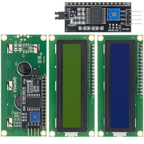 Lcd1602 1602 Lcd Module Blue Yellow Green Screen 16x2 Character Lcd