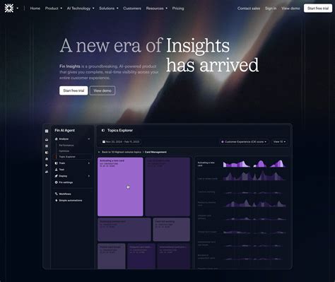 Fin Ai Insights Hero Design Hero Section Design Design