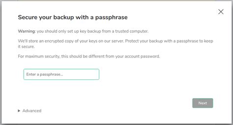 The Log Out Warning That Prompts You To Set A Recovery Method Takes You