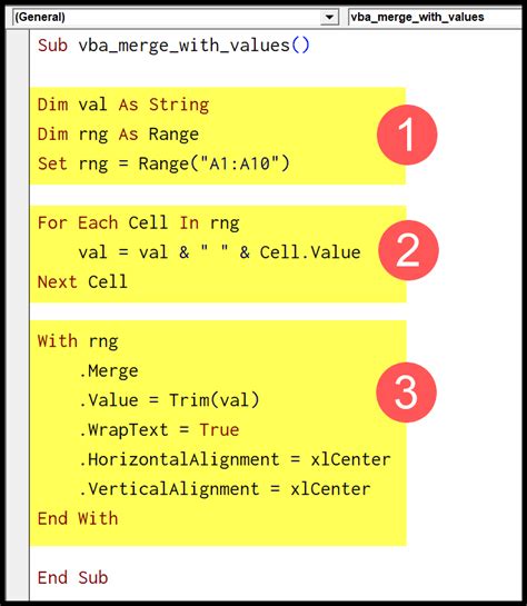Merge Cells Range And Align Center Excel VBA Tutorial