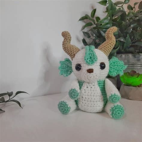 Морський дракон ручної роботи вязана іграшка амігурумі — ціна 690 грн