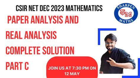 Csir Net Dec 2023 Complete Solution Real Analysis Part C Revision