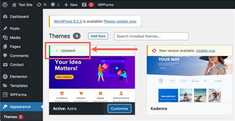 how to update wordpress core themes and plugins to latest version
