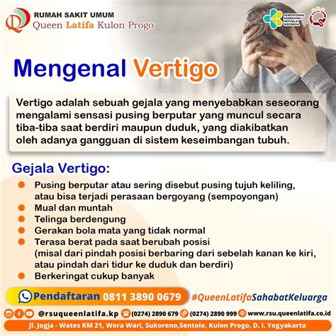 Mengenal Penyakit Vertigo Rsu Queen Latifa Kulon Progo