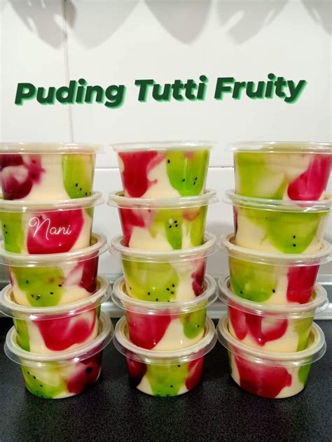 Puding Tutti Fruity Bila Sekali Makan Confirm Buat Nak Makan Lagi