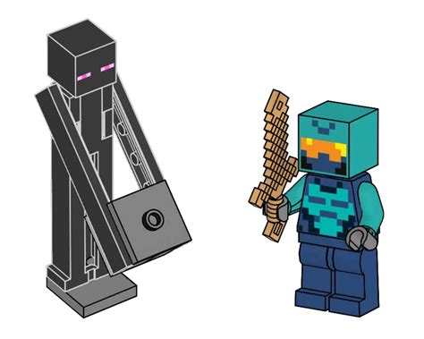 Minecraft Lego Enderman Set