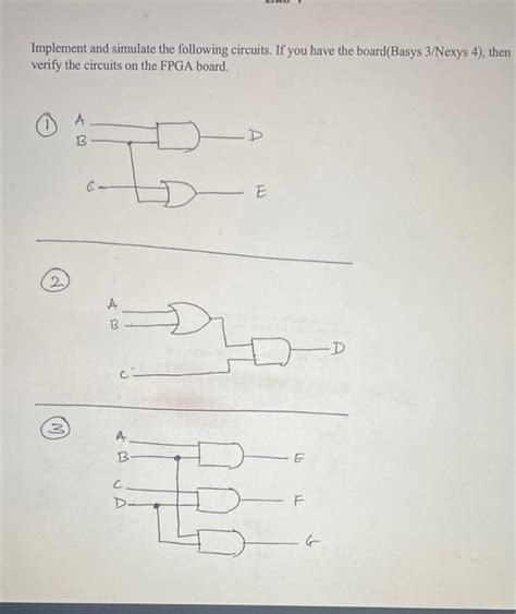 Solved Implement And Simulate The Following Circuits If You