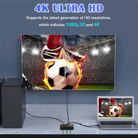 4k Hdmi Switch Splitter 5 Port Selector Switcher Hub Ir Remote Hdtv 5