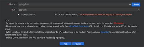 logging in to a linux ecs using cloudshell logging in to a linux ecs