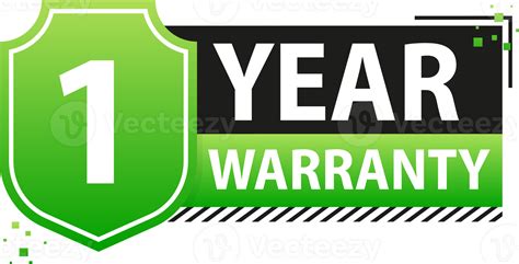 Years Warranty Shield Label Assuring Quality And Durability With Extended Warranty Coverage